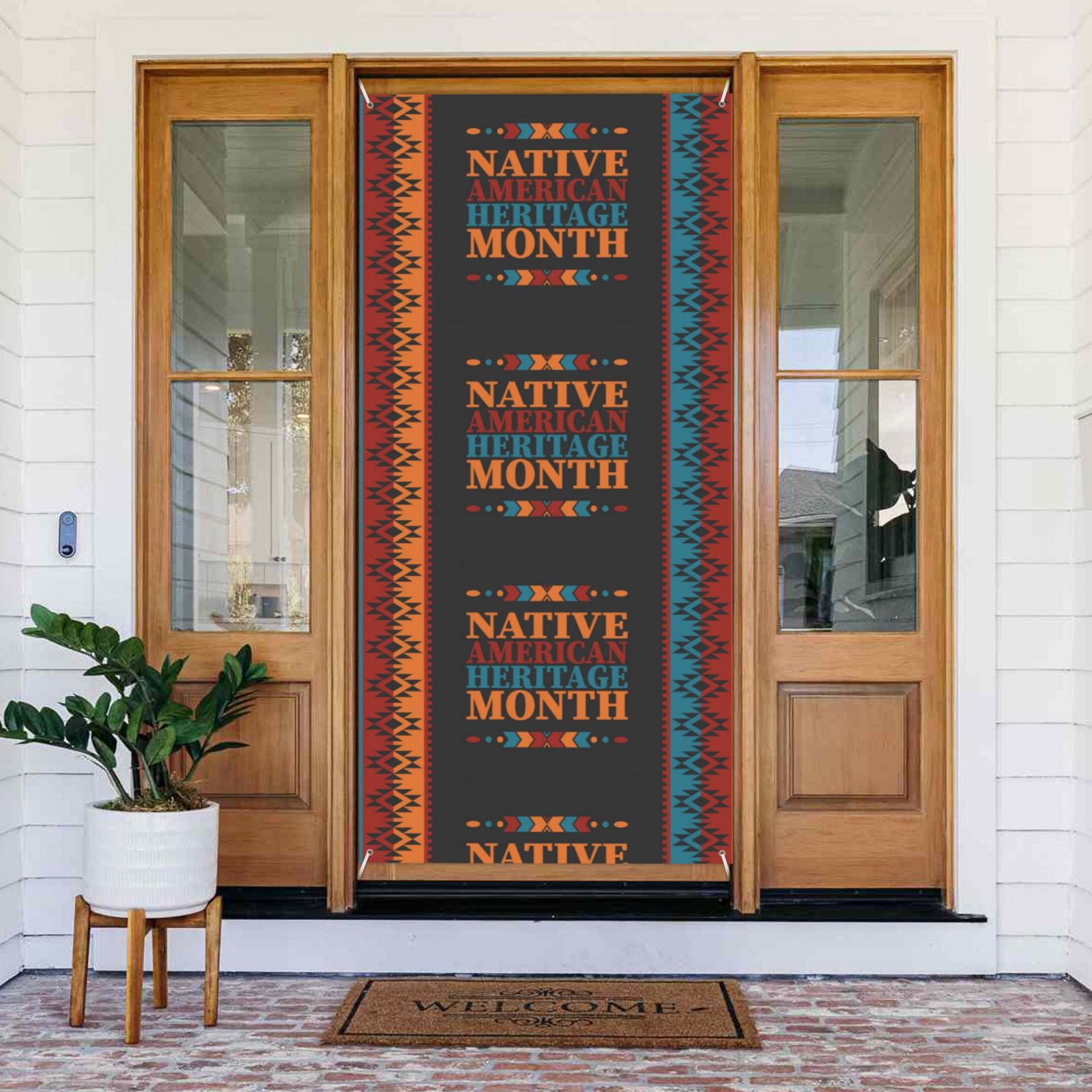 November Is Native American Heritage Month Door Cover Decoration ...