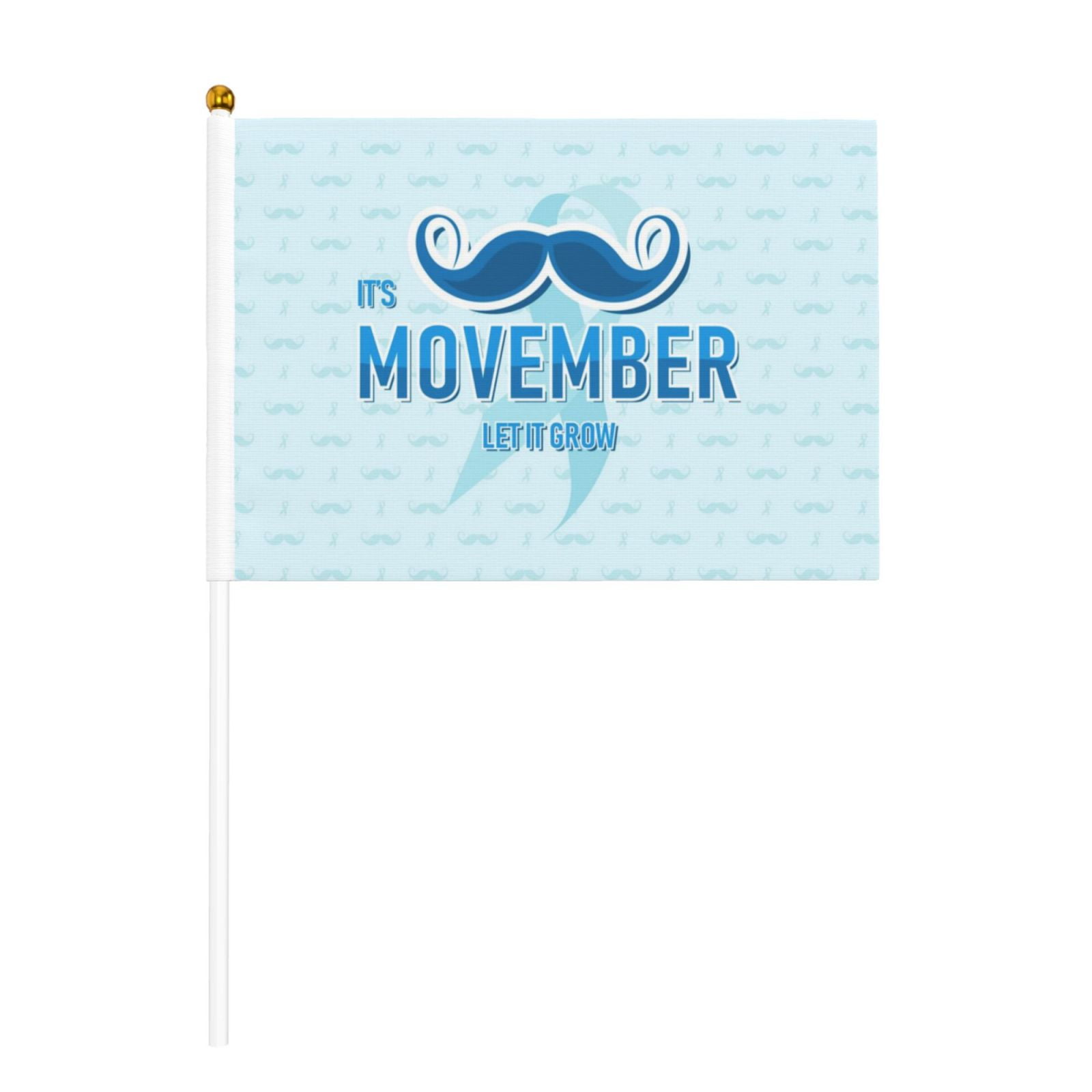 November Is Prostate Cancer Awareness Month Blue Ribbon Flag Small Mini ...