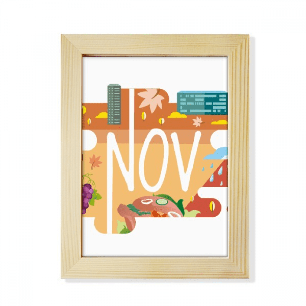 November Month Season Illustration Desktop Adorn Photo Frame Display ...