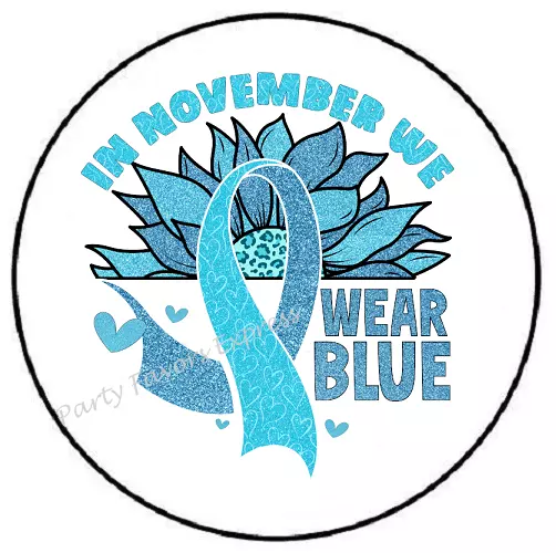 In November We Wear Blue Diabetes Sticker Party Favors Sticker Envelope ...