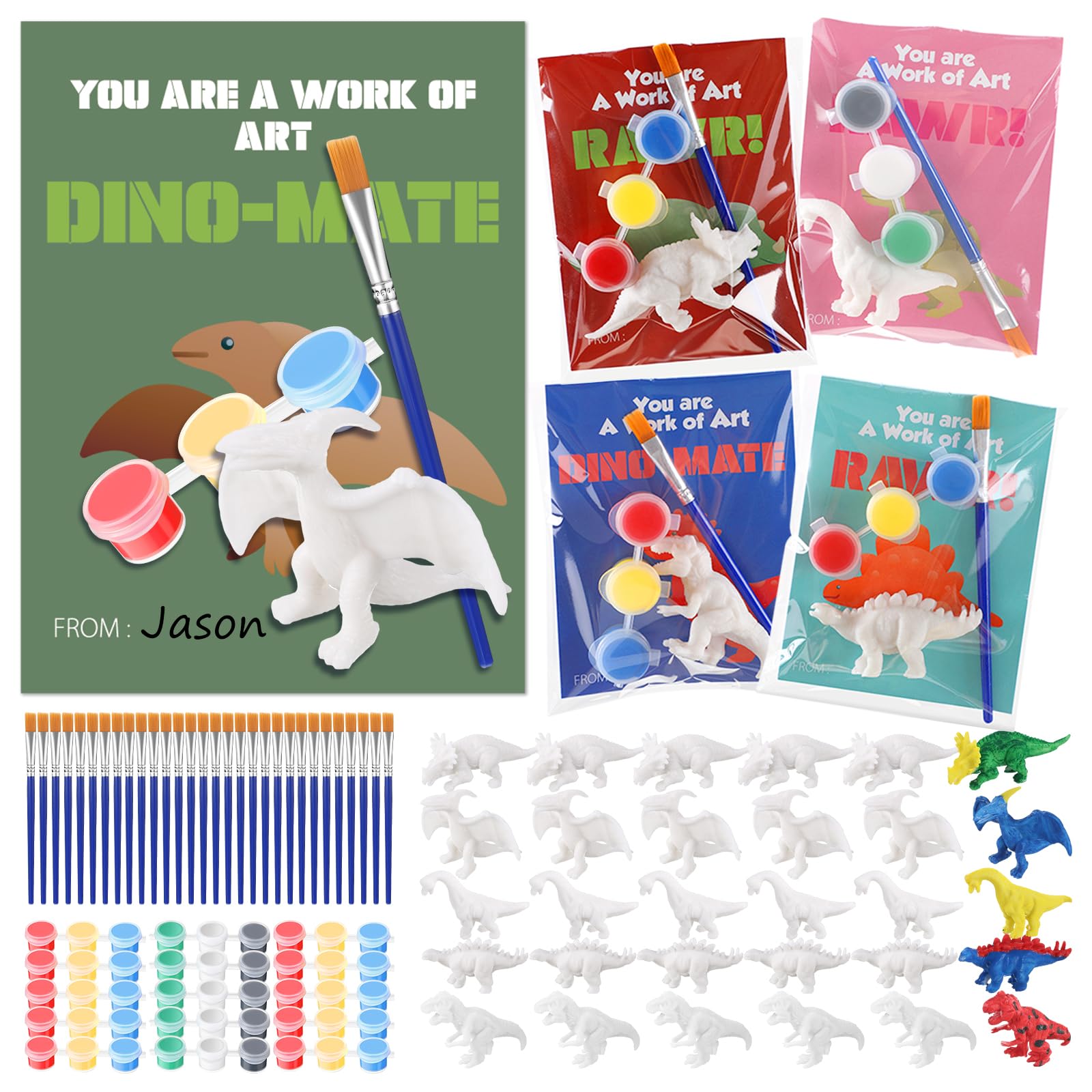 Yard Anchoring Spikes Neliblu Dinosaur Painting Kit - DIY Ceramic Dino ...