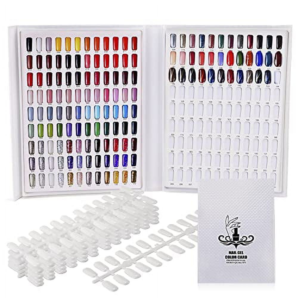 Noverlife Professional 216 Nail Colors Chart, White Nail Gel Polish ...