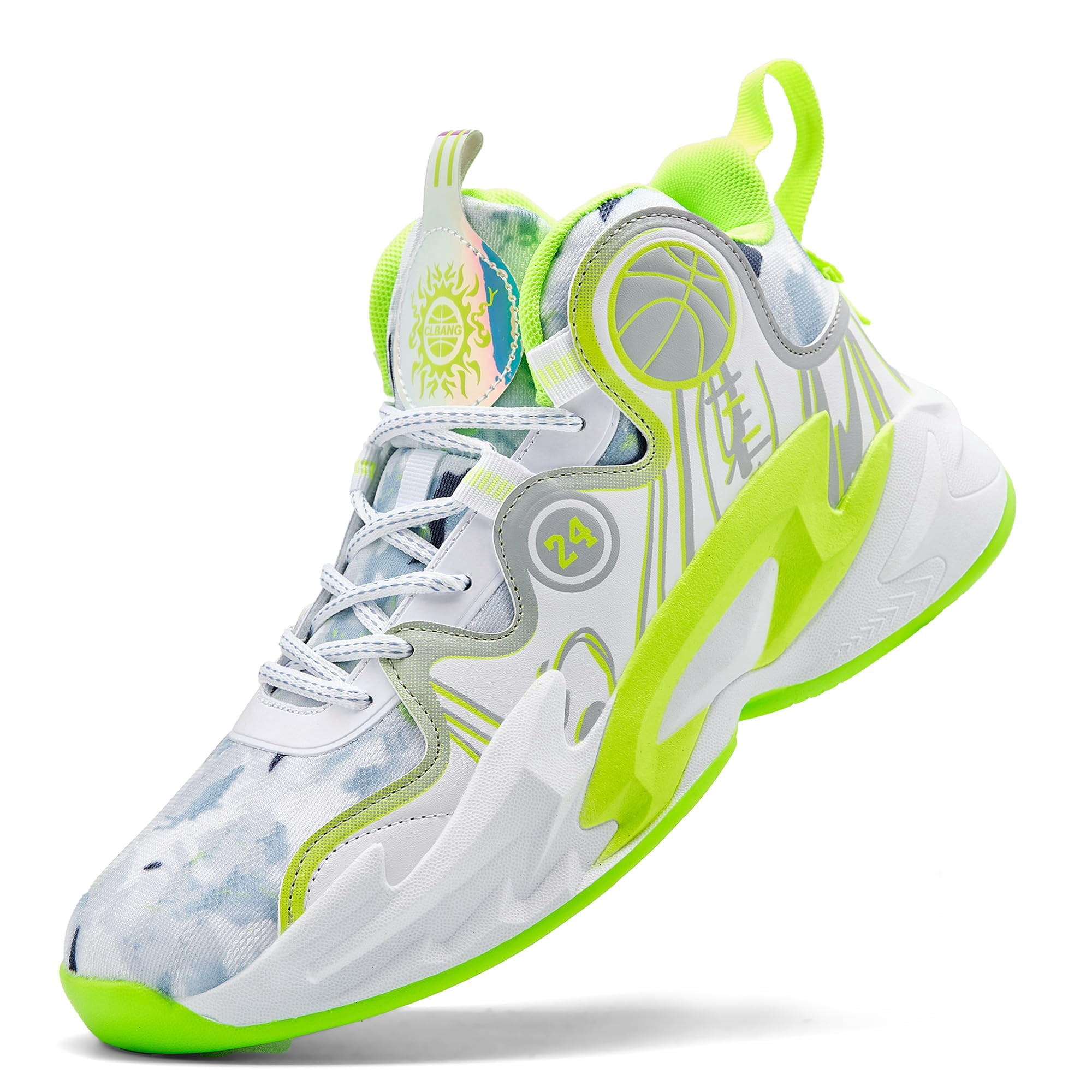 Novetra Men's High Top Basketball Shoes Enhance Ankle Support and Non ...