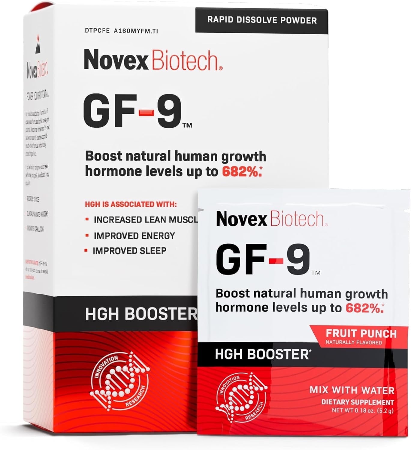 Novex Biotech GF-9 Powder – Supports Healthy HGH Levels – Boosts Energy ...