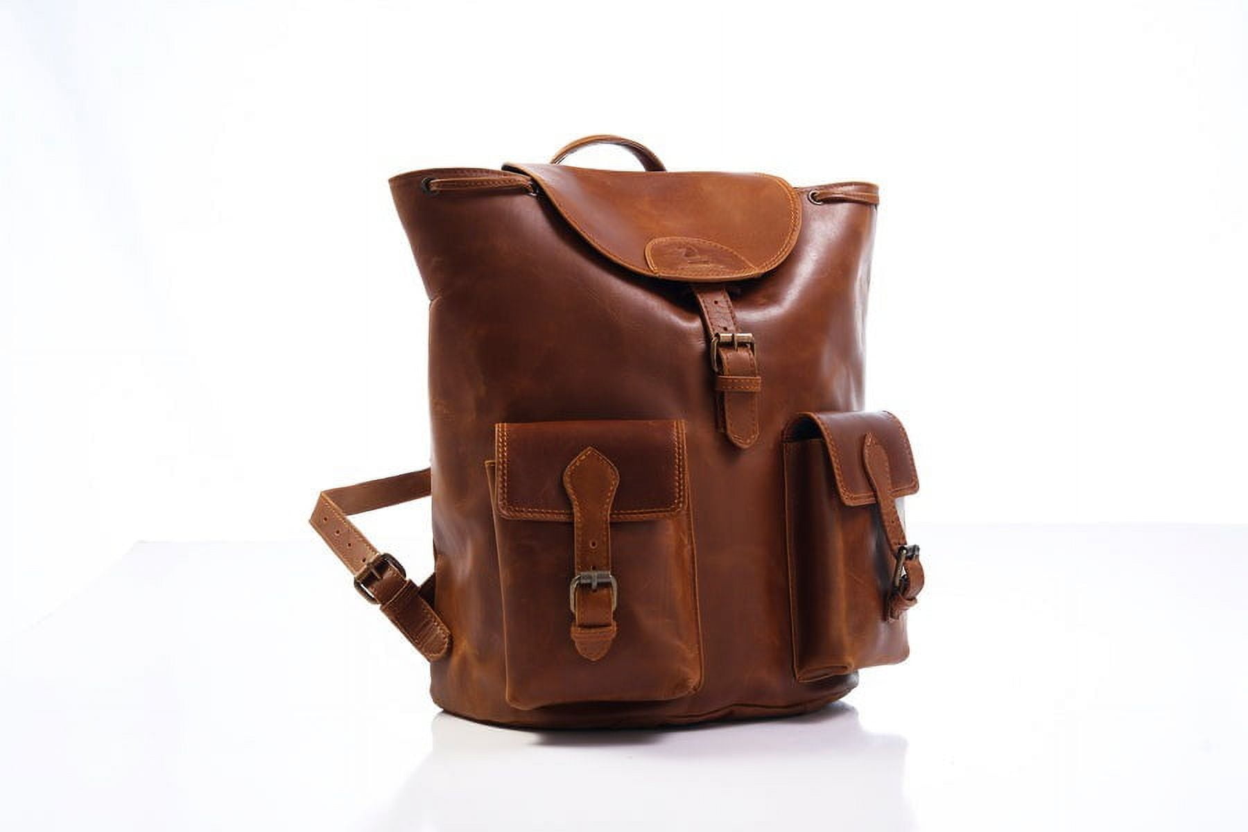 Novi Handcrafted Leather Backpack - Full-Grain Leather, Stylish ...