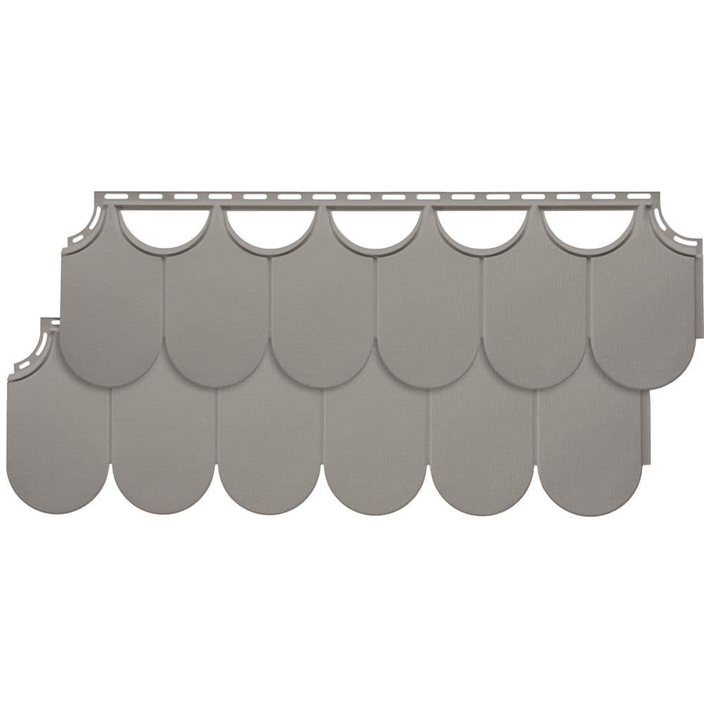 NovikShake HR Half Round (10 in. x 32 in.) Polymer Siding in Coventry ...