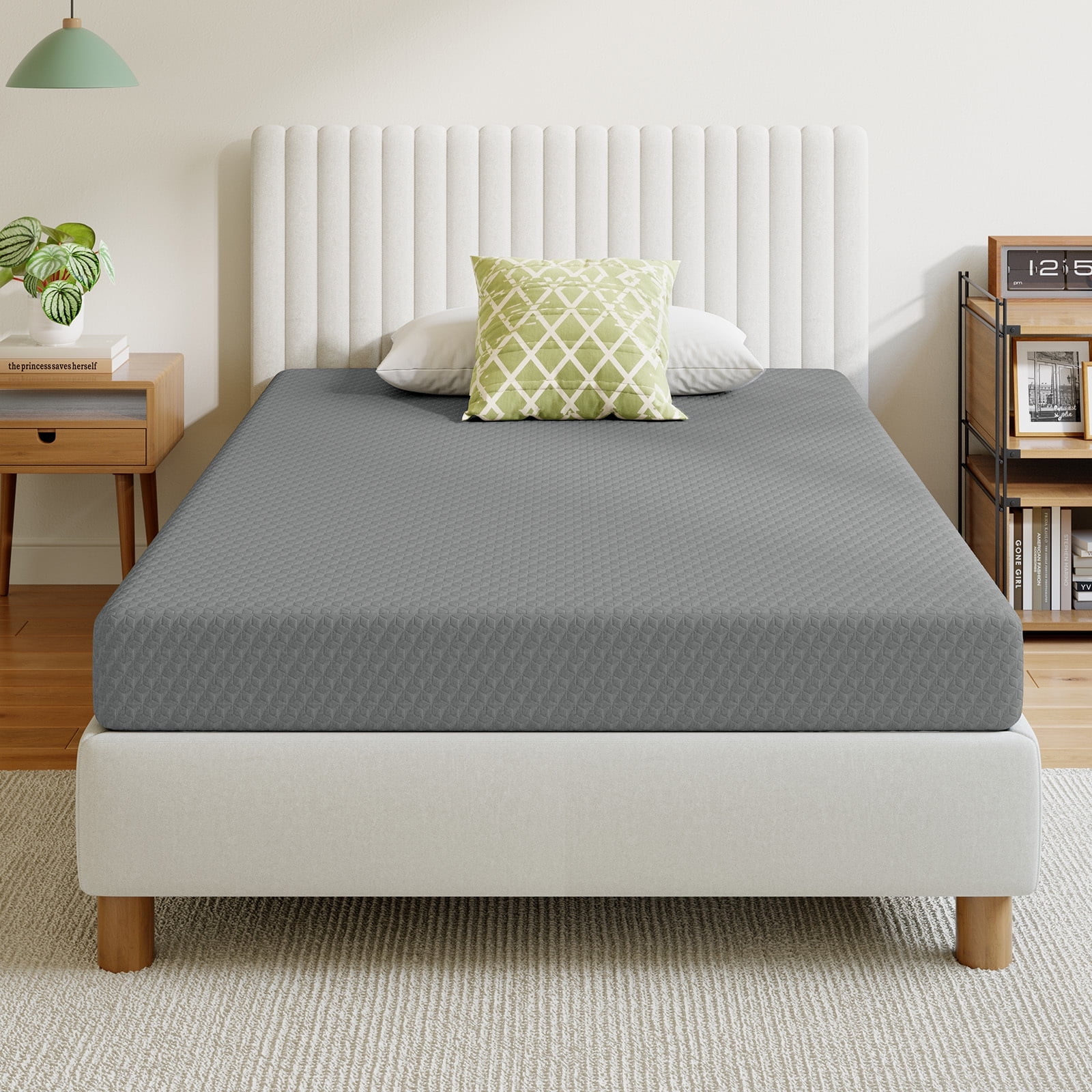 Novilla 8 Inch Twin Mattress, Cooling Memory Foam Mattress Twin Size for Quick Asleep & Pressure ...