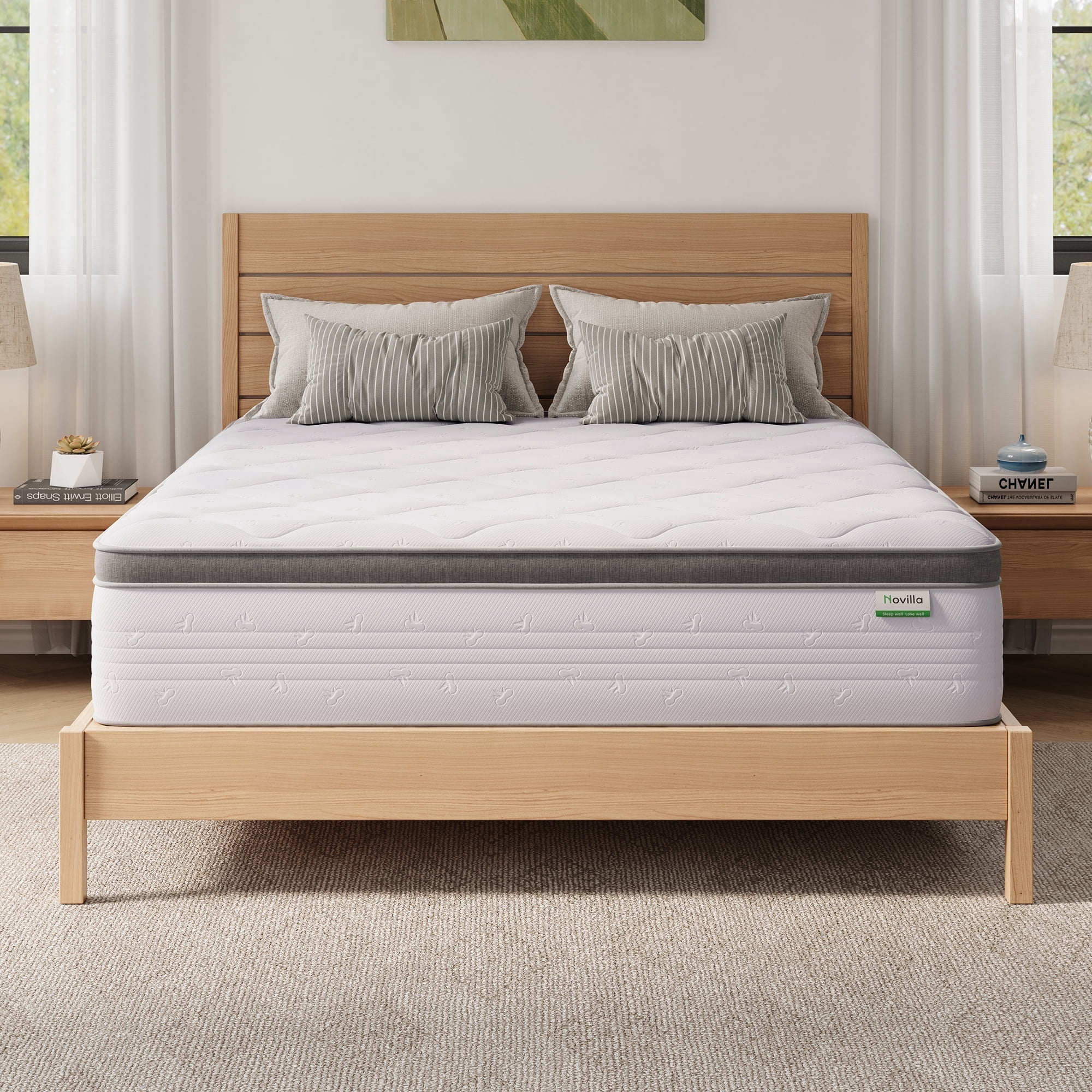 Novilla Easeon Pocket Spring Hybrid California King Size Mattress 14 ...
