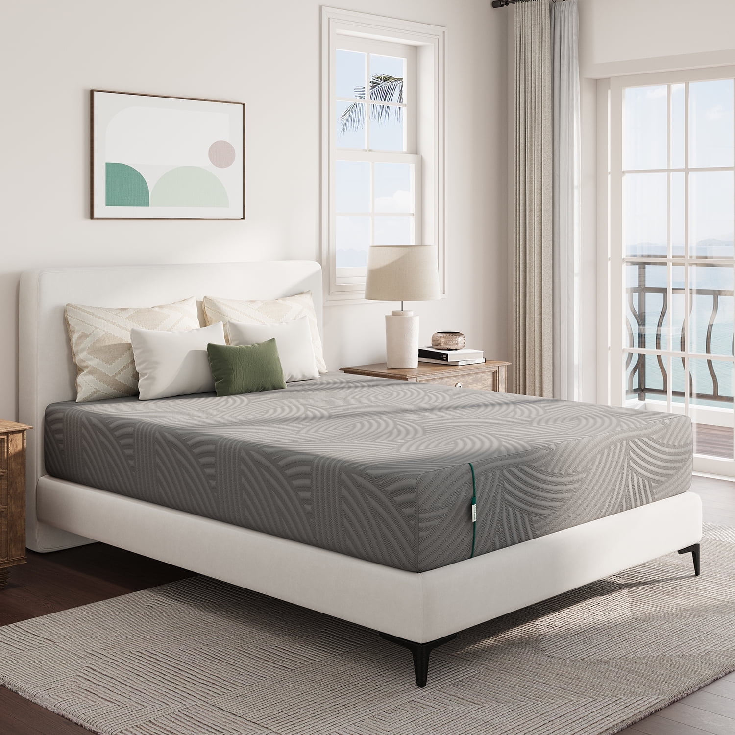 Novilla AtEase 14" Medium-Firm Cooling Memory Foam Mattress, California ...