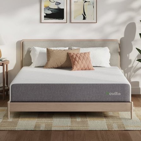 10 inch Mattress King Size, Green Tea Gel Infused Memory Foam Mattress ...