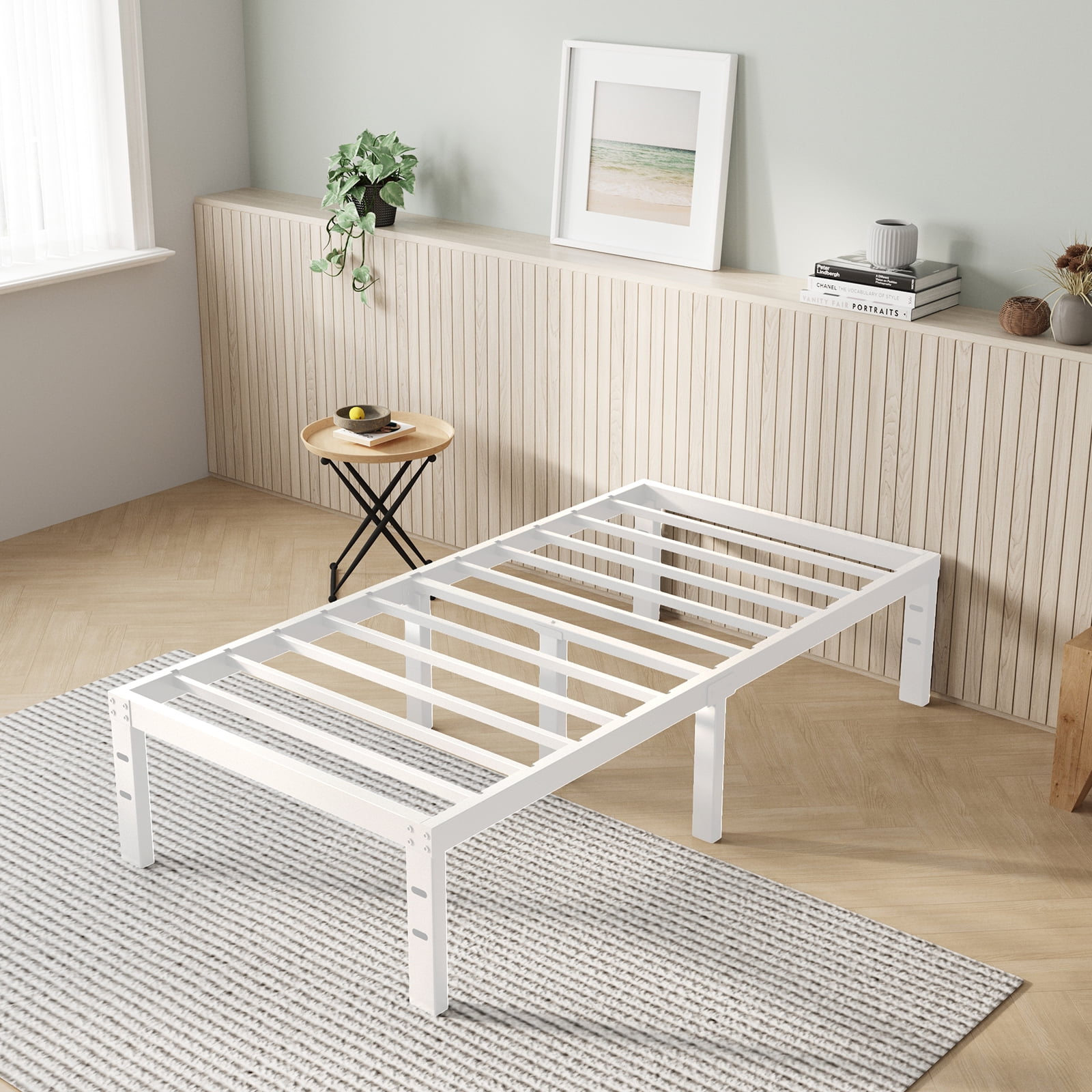 Novilla Twin Size Bed Frame, 12 Inch Metal Platform Bed Frame King Size ...