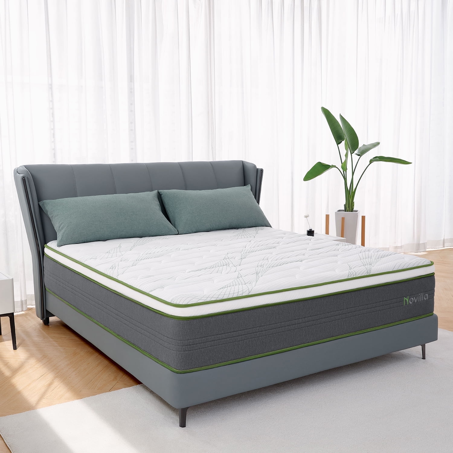 Novilla Vigory 12" Adult Memory Foam and Pocket Spring Hybrid Mattress Twin Size - Walmart.com