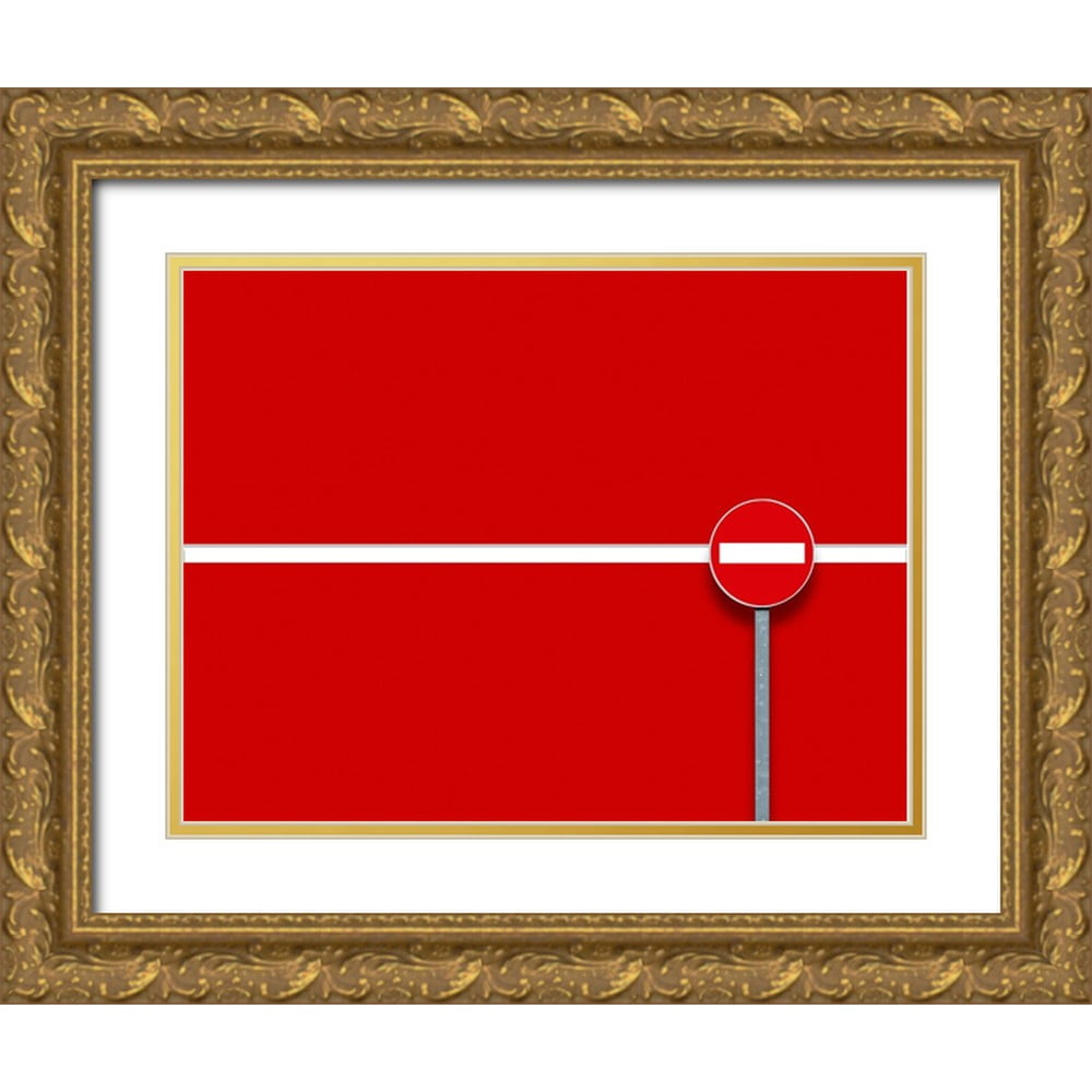 Novillo, Alfonso 32x25 Gold Ornate Wood Framed with Double Matting ...