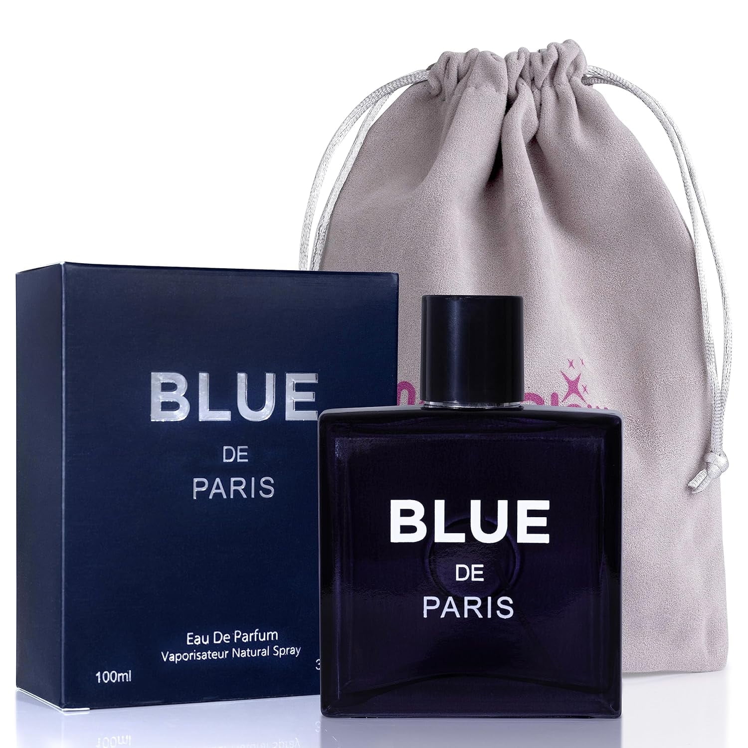 NovoGlow Blue De Paris For Men, 3.4 Fl Oz, Woody Floral Fruity Scent ...