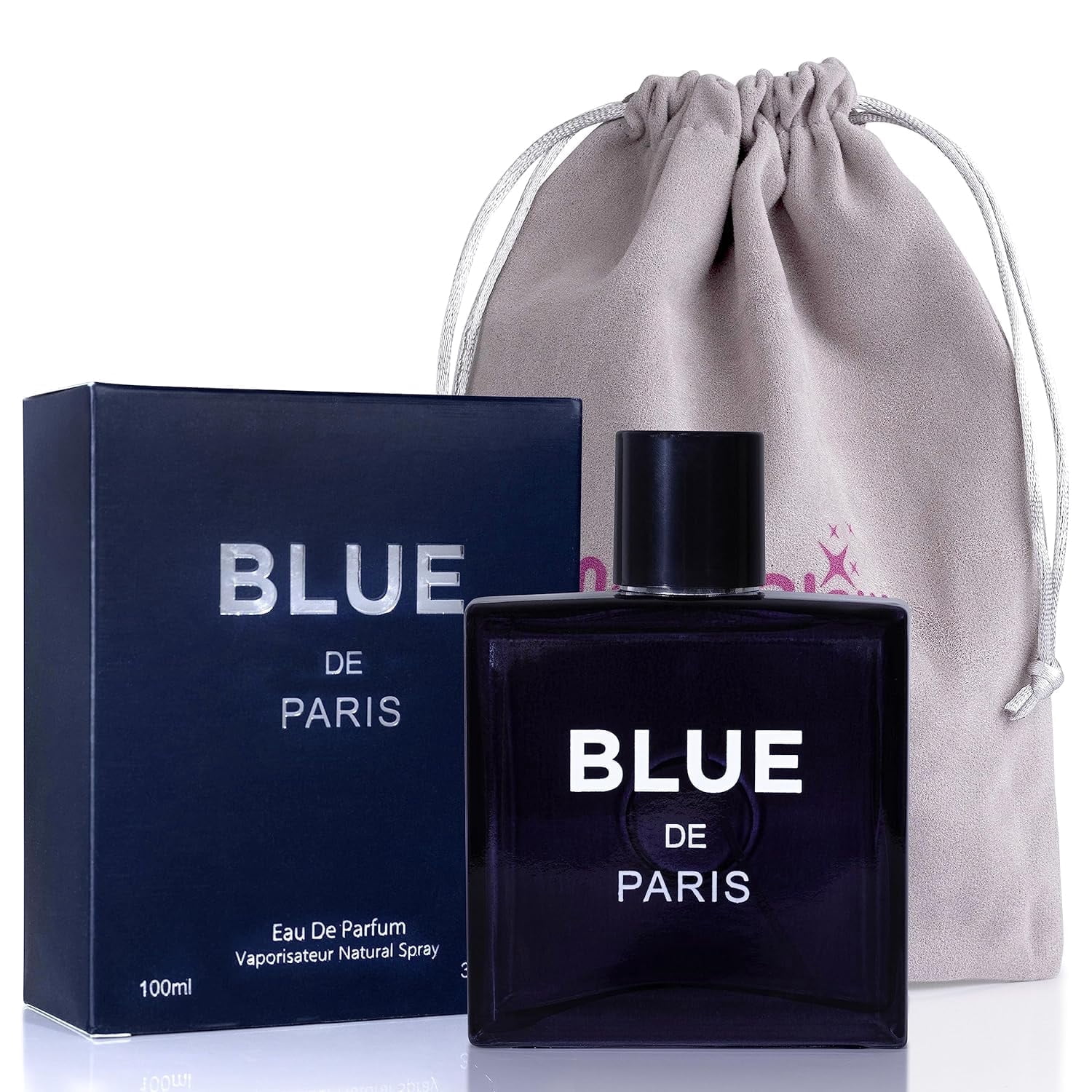 NovoGlow Blue De Paris For Men - 3.4 Fl Oz, Aromatic Woody Floral ...