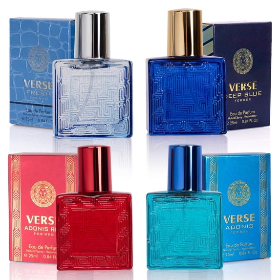 NovoGlow Verse 4-Piece Eau de Parfums Gift Set for Men – Bold Aromatic ...
