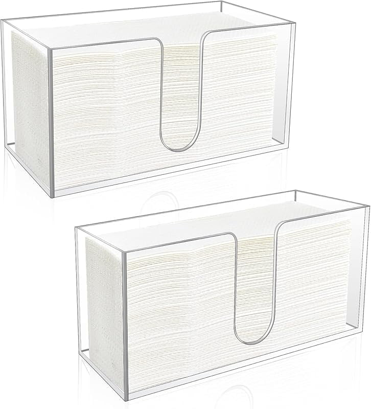 lkjhf 2Pack Acrylic Countertop Paper Towel Holder, Paper Towel ...