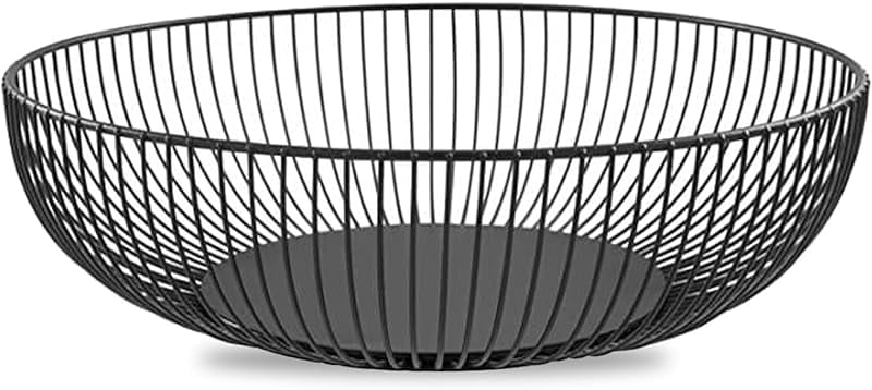 lkjhf Black Wire Fruit Basket Fruit Bowl Kitchen Fruit Basket Stand ...