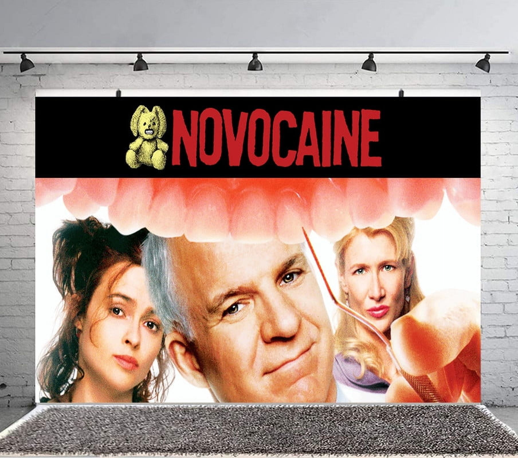 Novocaine Backdrop Banner Party Supplies Poster Movie Theme Background ...