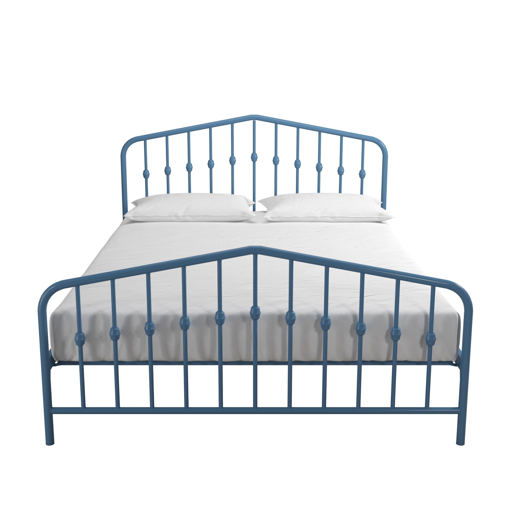 Novogratz Bushwick Metal Bed, Full, Sea Blue - Walmart.com