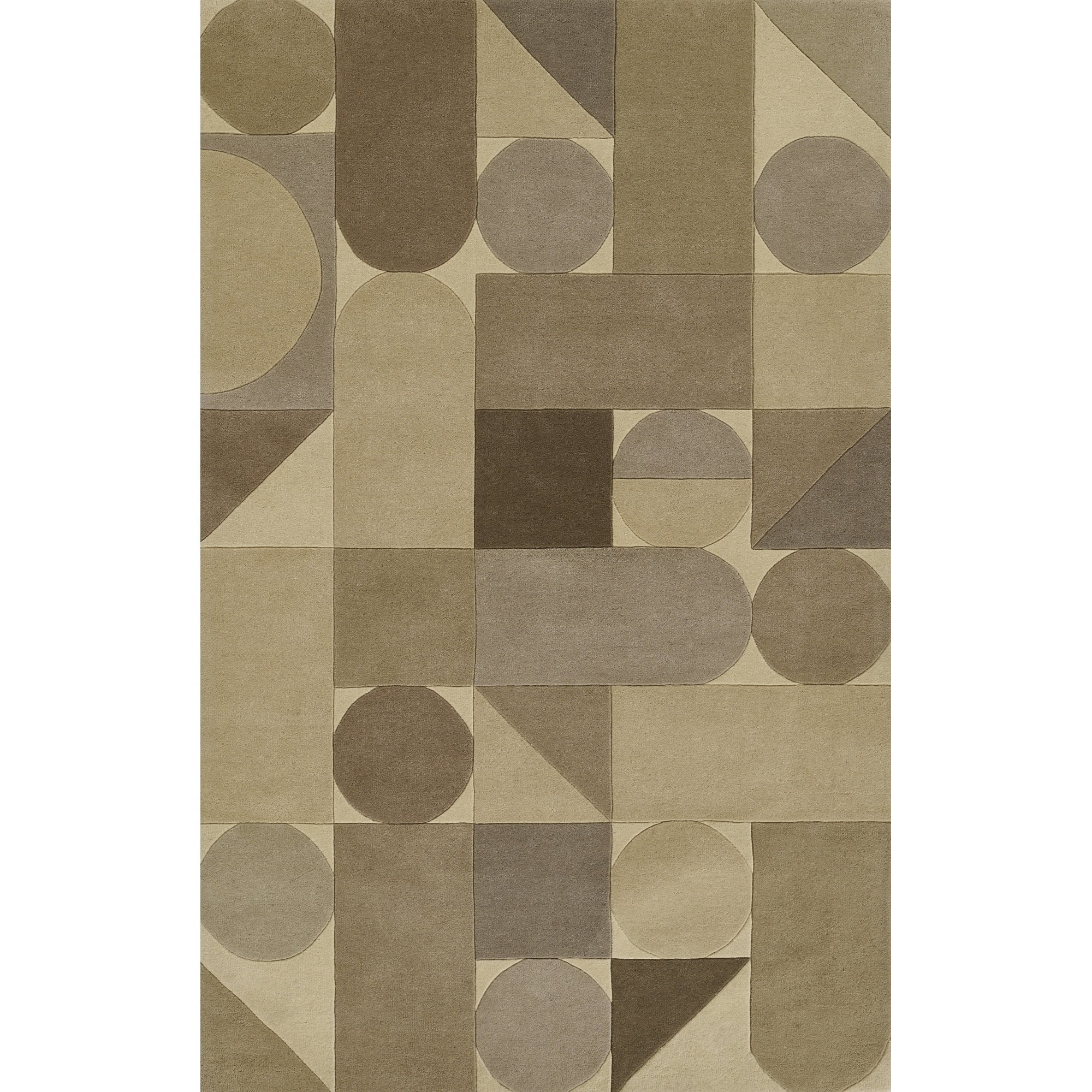 Novogratz Delmar Collection Wool Area Rug, Neutral, 9'0" x 12'0" Size ...