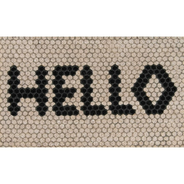 Novogratz Hello Hex Tile Hand Woven Doormat - Walmart.com