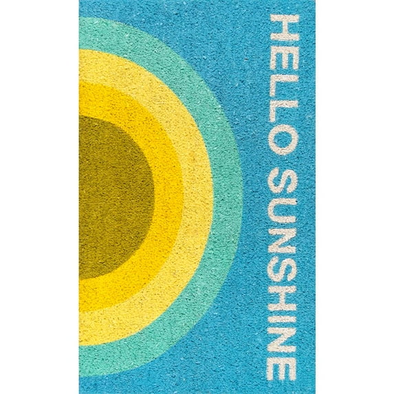 Novogratz Hello Sunshine Hand Woven Doormat - Walmart.com