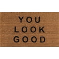 Novogratz You Look Good Mat, NATURAL - Walmart.com