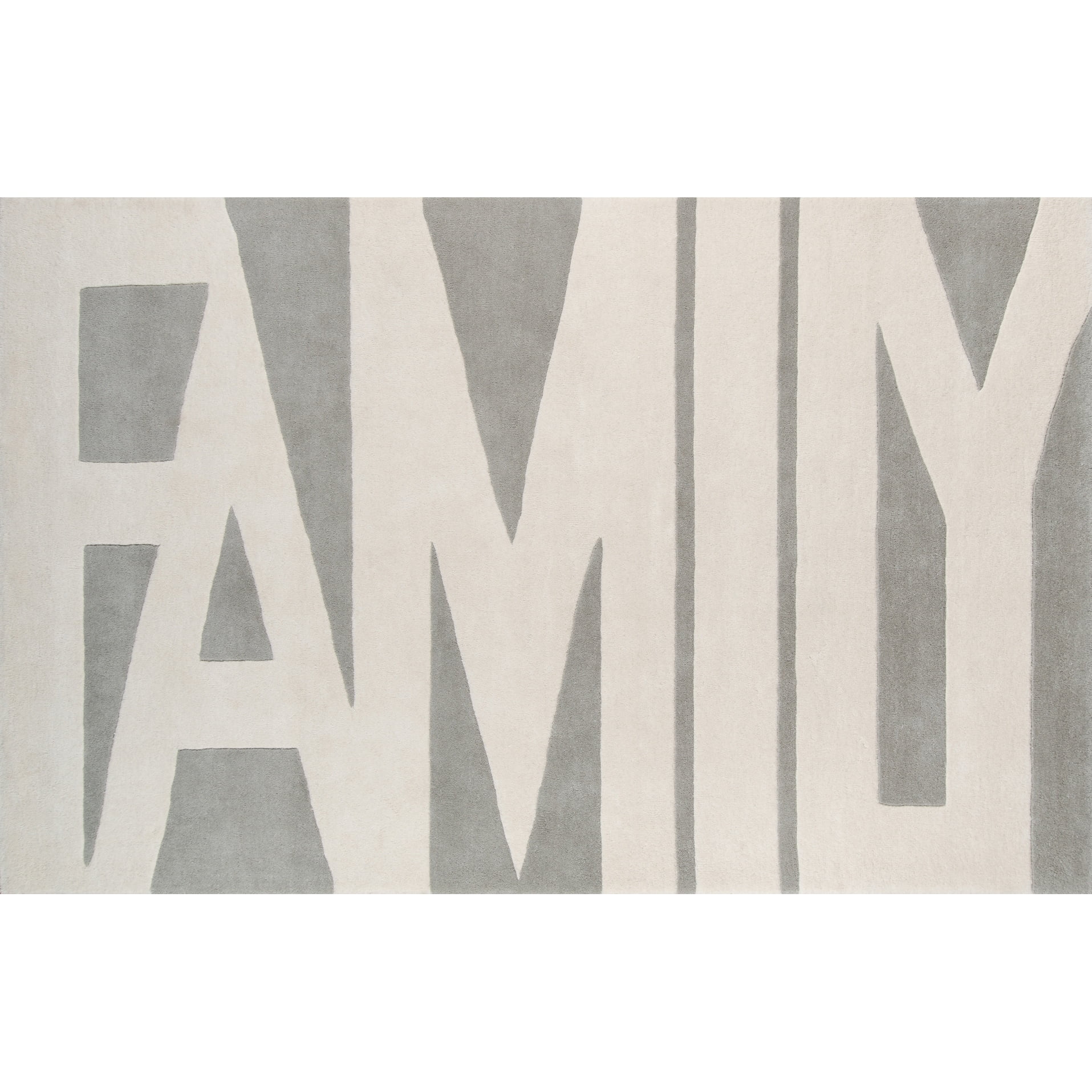 Novogratz by Tag Wordplay Hand Tufted Wool Area Rug Grey 8' x 10' 8' x ...