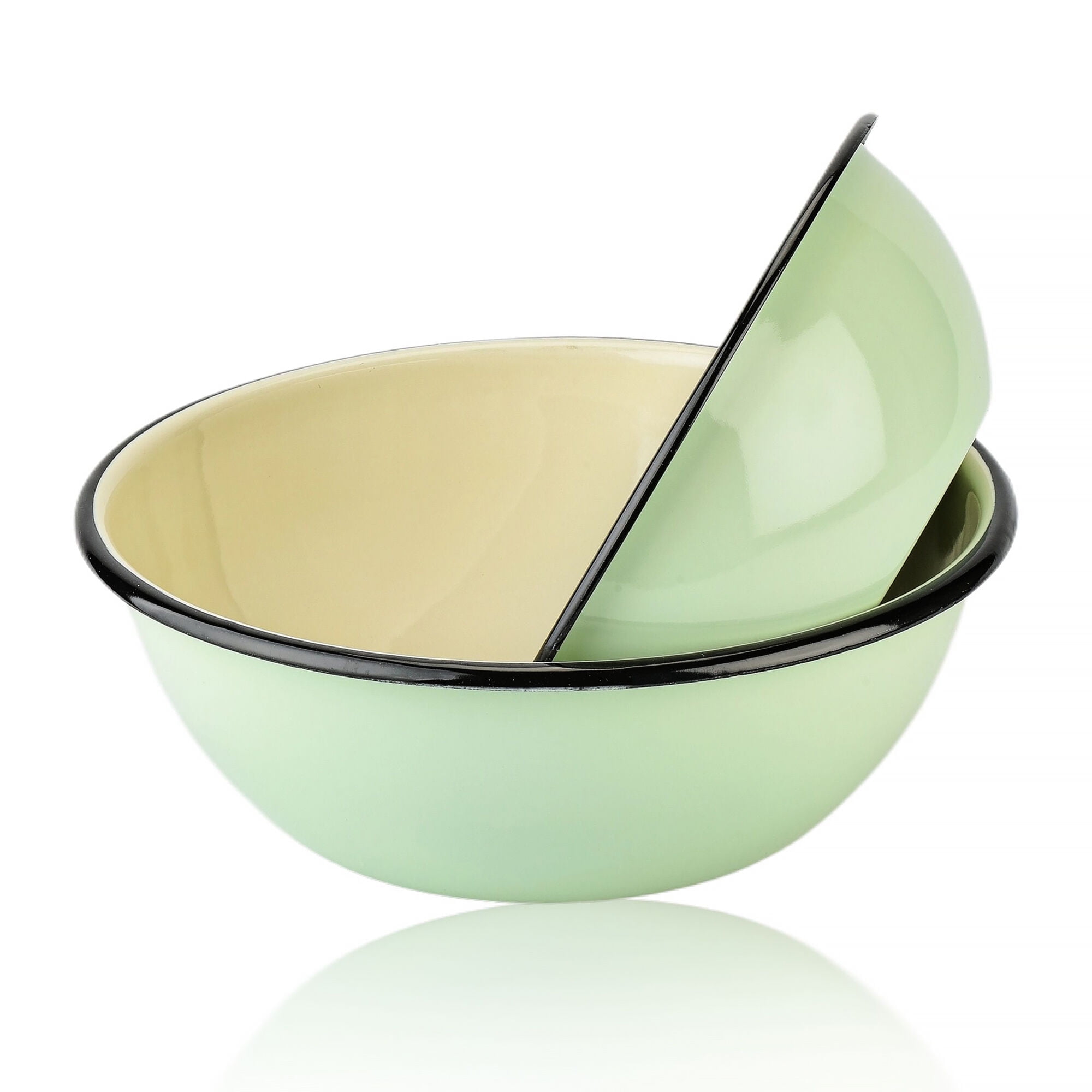 Novomoskovsjka Posuda Mint Coolness Enamel Serving Bowl Set of 2 pcs ...