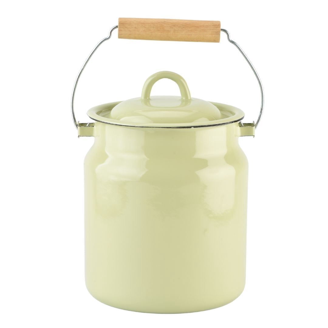 Novomoskovsjka Posuda Vintage Style Light Pistachio Enamel Milk Can ...