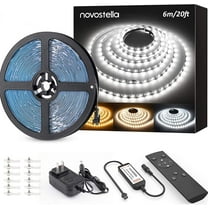 Intertek 18ft LED Rope Light with 180 Multicolor LEDs, 8 Color Settings ...