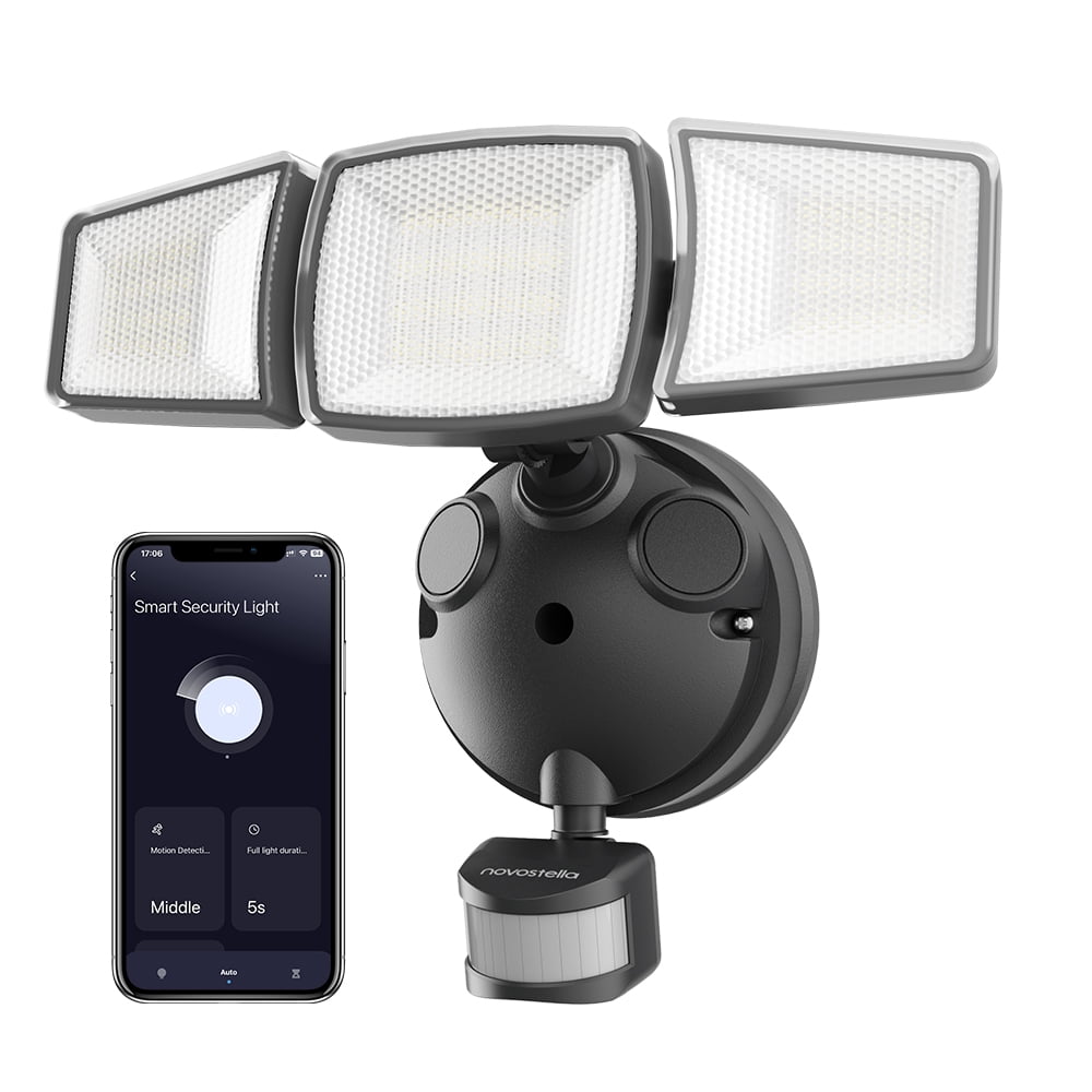 Novostella Smart LED Motion Sensor Flood Light 40W 4000LM, 5000K ...