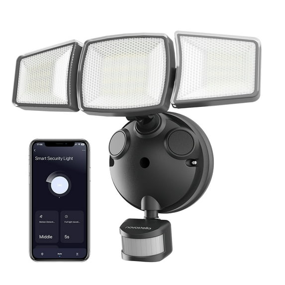 Novostella Smart LED Motion Sensor Flood Light 40W 4000LM, 5000K ...