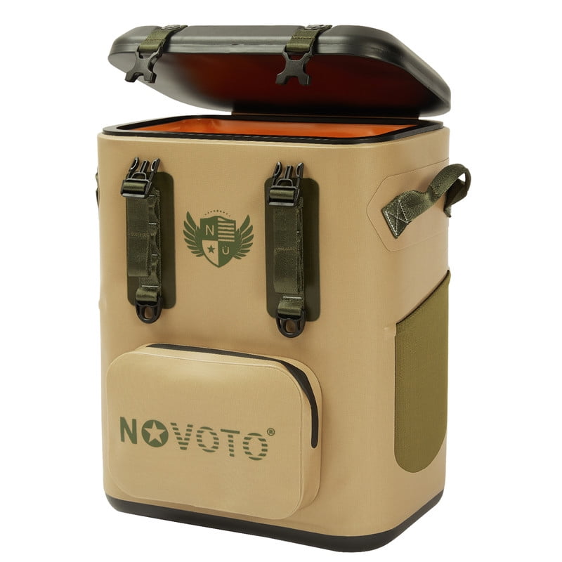 Novoto Magnetic Backpack Cooler 30Can, Zipperless Design, Insulated ...