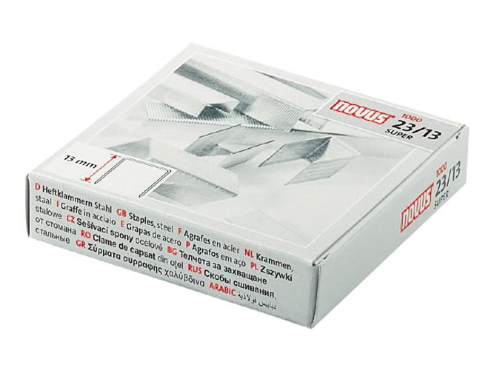 Novus SUPER - Staples - 23/13 - 0.51 in - steel wire - pack of 1000 ...