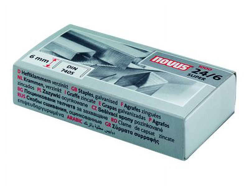 Novus SUPER - Staples - 24/6 - 0.236 in - steel wire - pack of 1000 ...