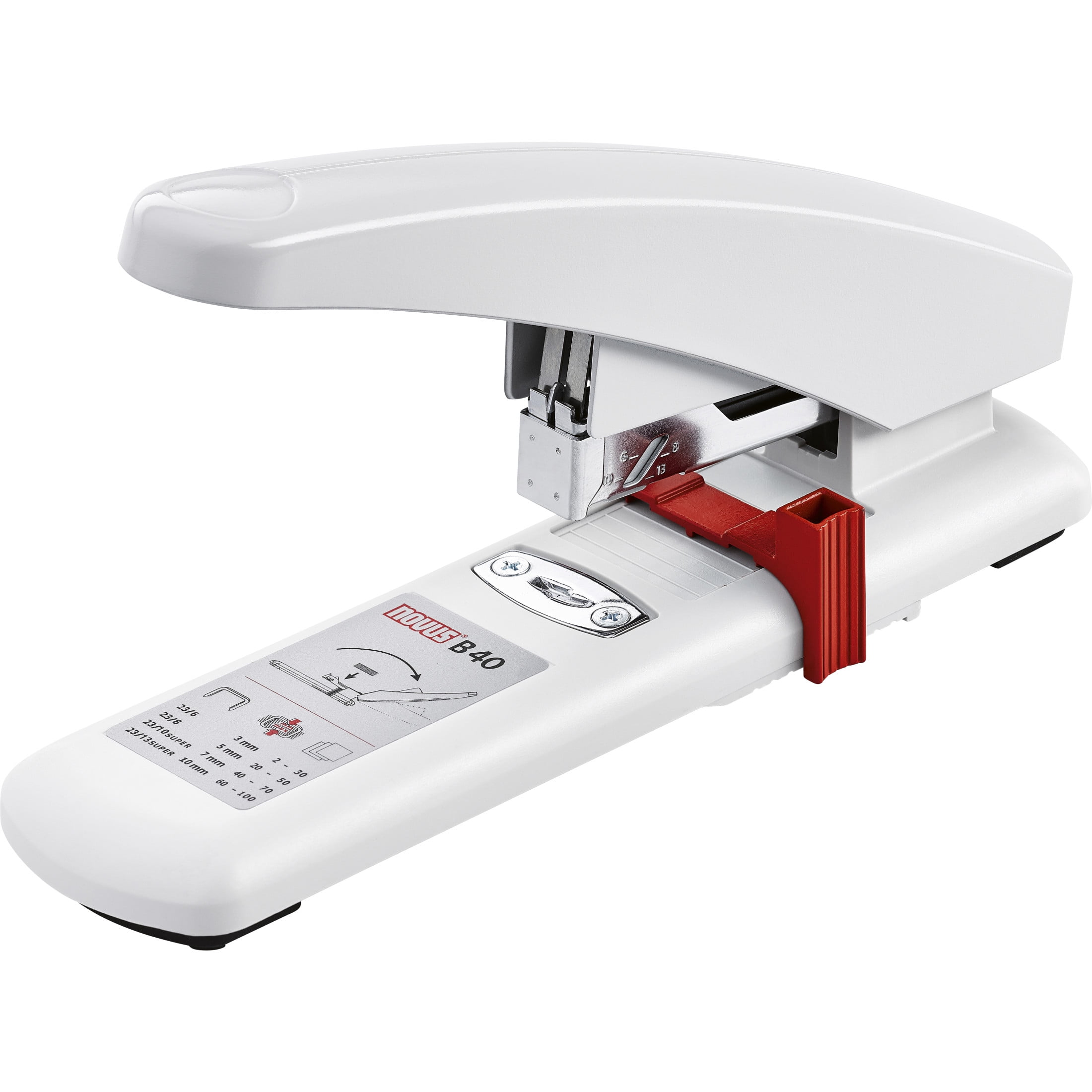 Novus B40 HD Stapler, 100 Sheet Max, 2.25" Stapling Depth, German ...