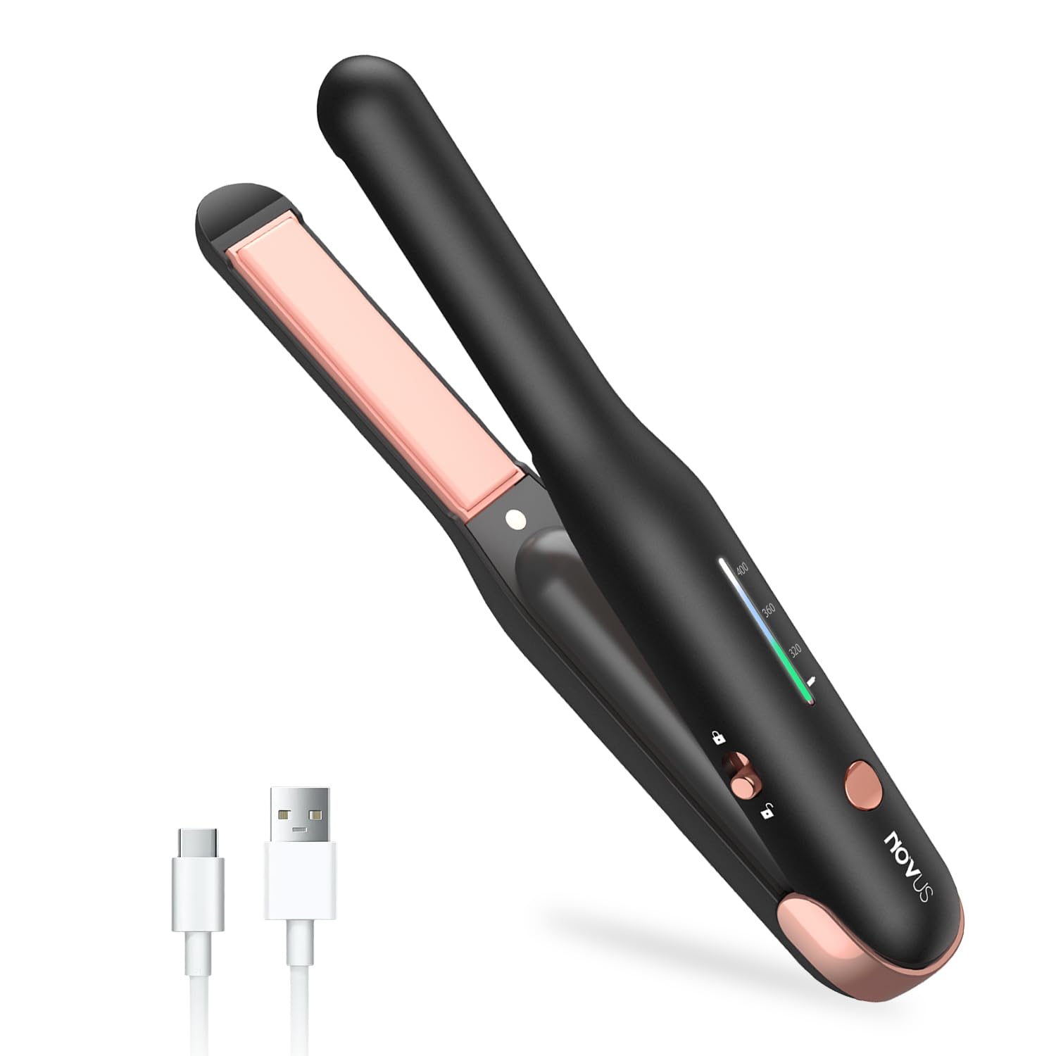 Novuspro Cordless Hair Straightener, Mini Cordless Flat Iron ...