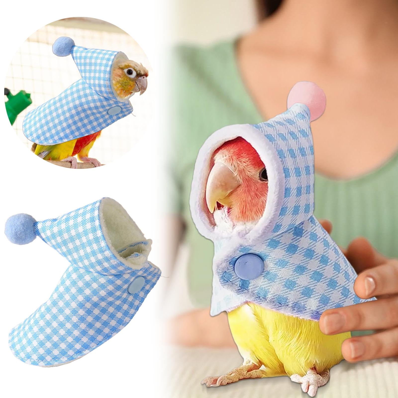 Novvia Bird Clothes Costume Mantle For Parrots Reusable Costume For ...