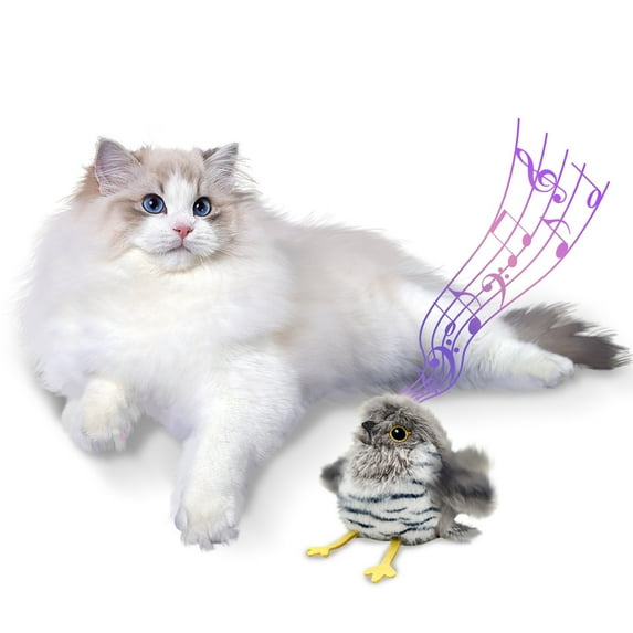 Novvia Motion Activated Flapping Bird Cat Toy – Realistic 3 Mode Wing ...