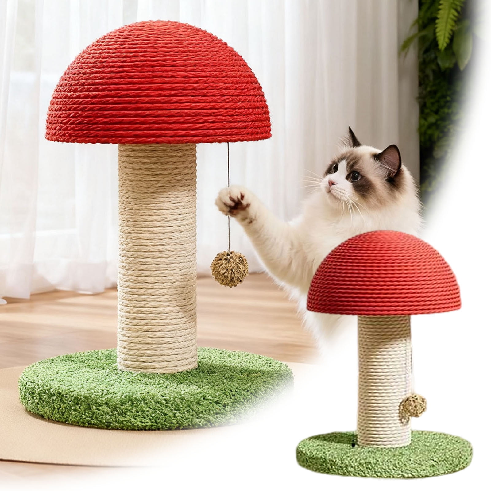 Novvia Rope Cat Scratching Board Indoor Play Stress With Function ...