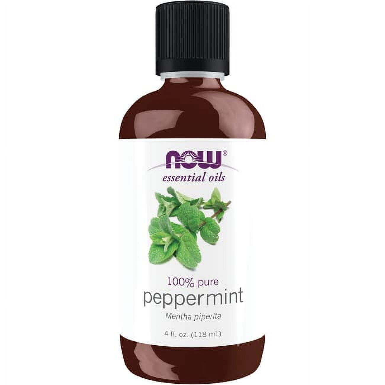 Now, 100% Pure Peppermint Essential Oil, Aromatherapy, 4oz - Walmart ...