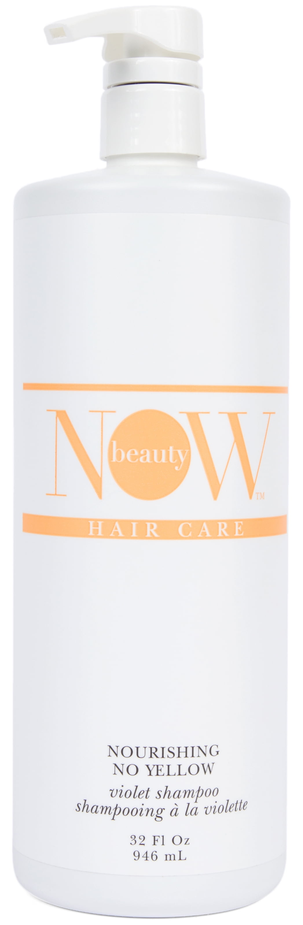 Now Beauty No Yellow Purple Shampoo for Color Treated Blonde Hair, 32 ...