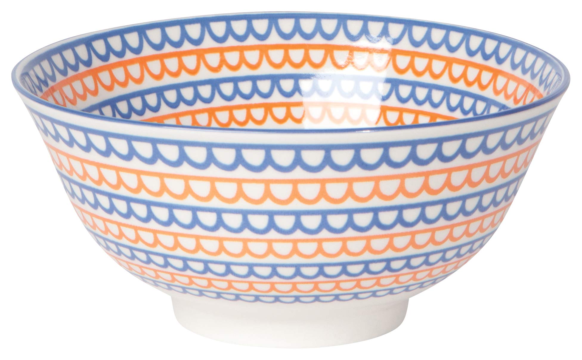 Now Designs 5043018aa Bowls with Metallic Rims Stamped Porcelain, 11 ...
