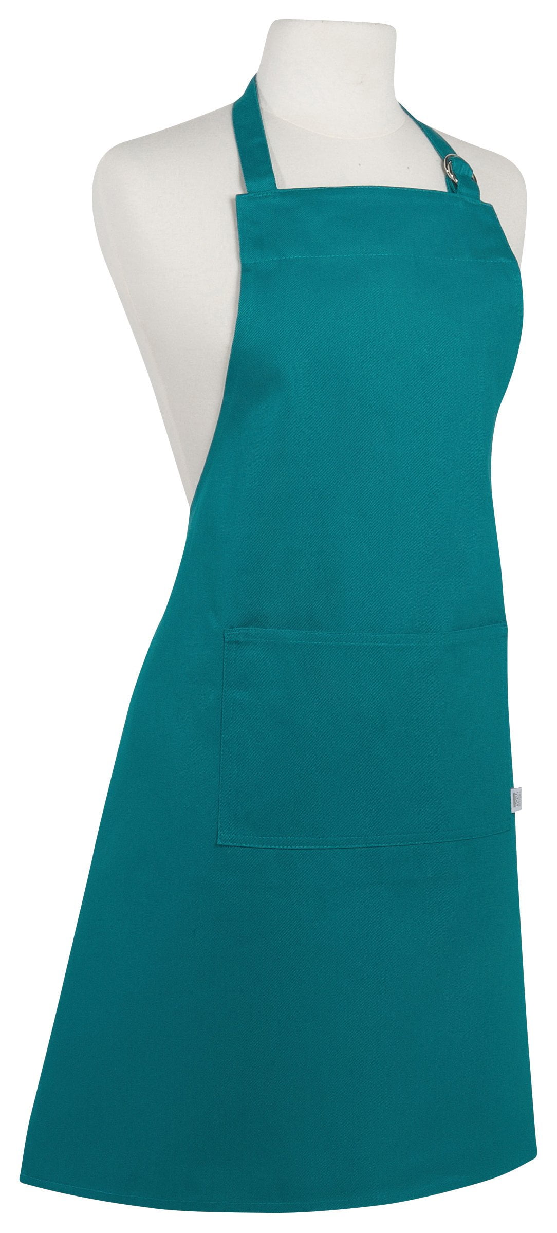 Now Designs Cotton Chef's Kitchen Apron, Solid Peacock Green 28 x 32 in ...
