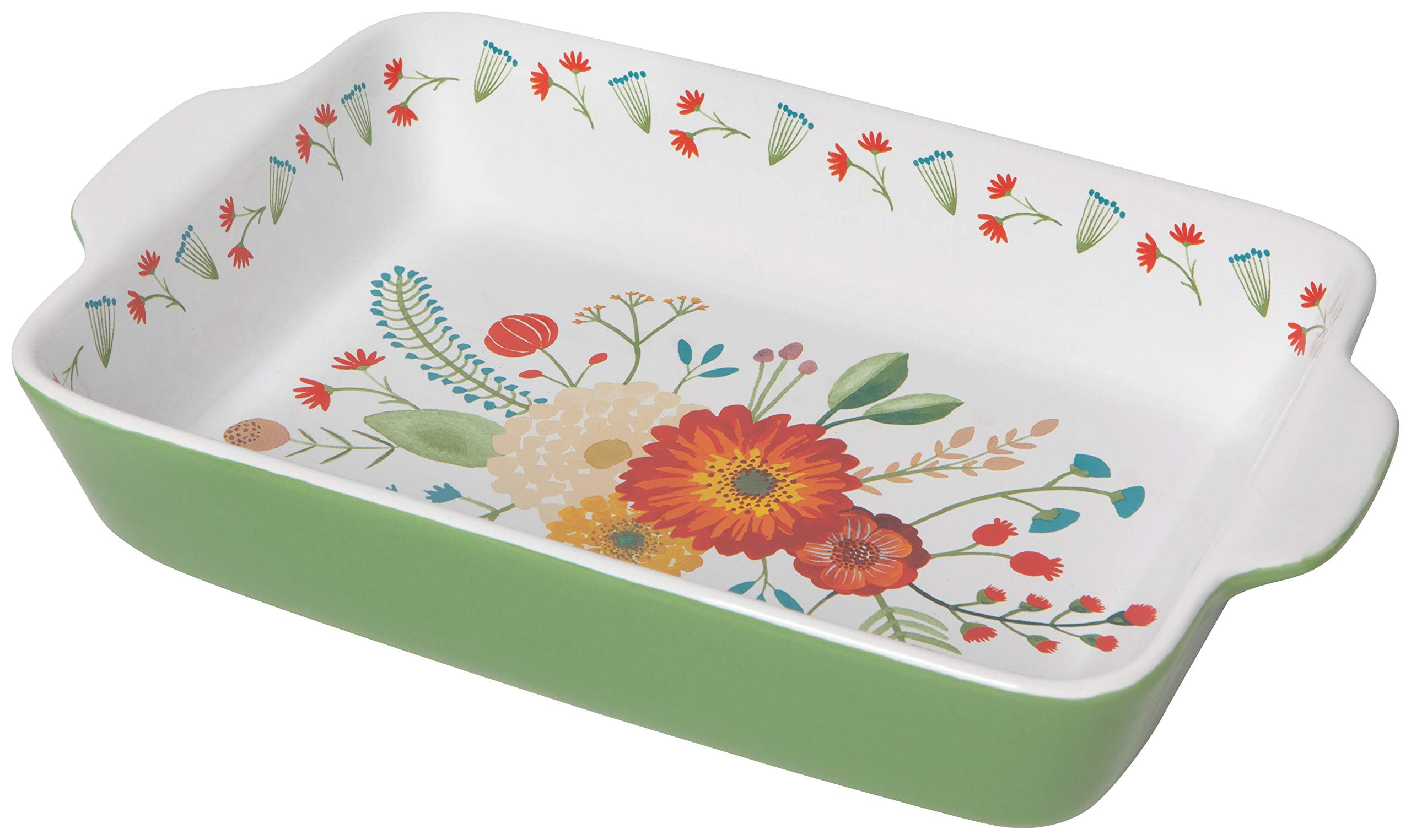 Now Designs Decal Baking Dish Bakeware, L11.75 x W7.25 x H2.25in ...