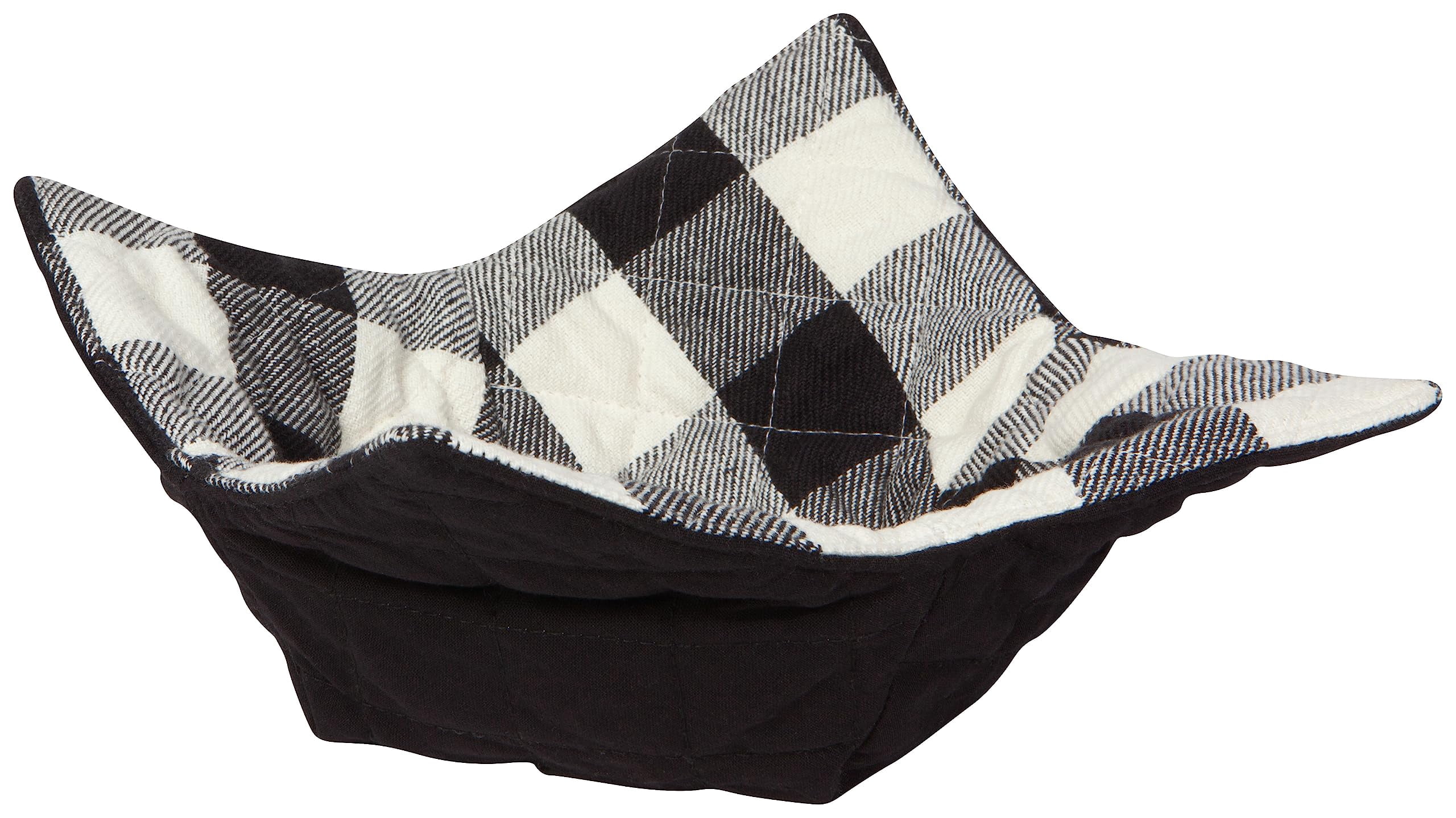Now Designs Quilted Bowl Cozy, Black Buffalo Check W9 x L9 x H2in ...