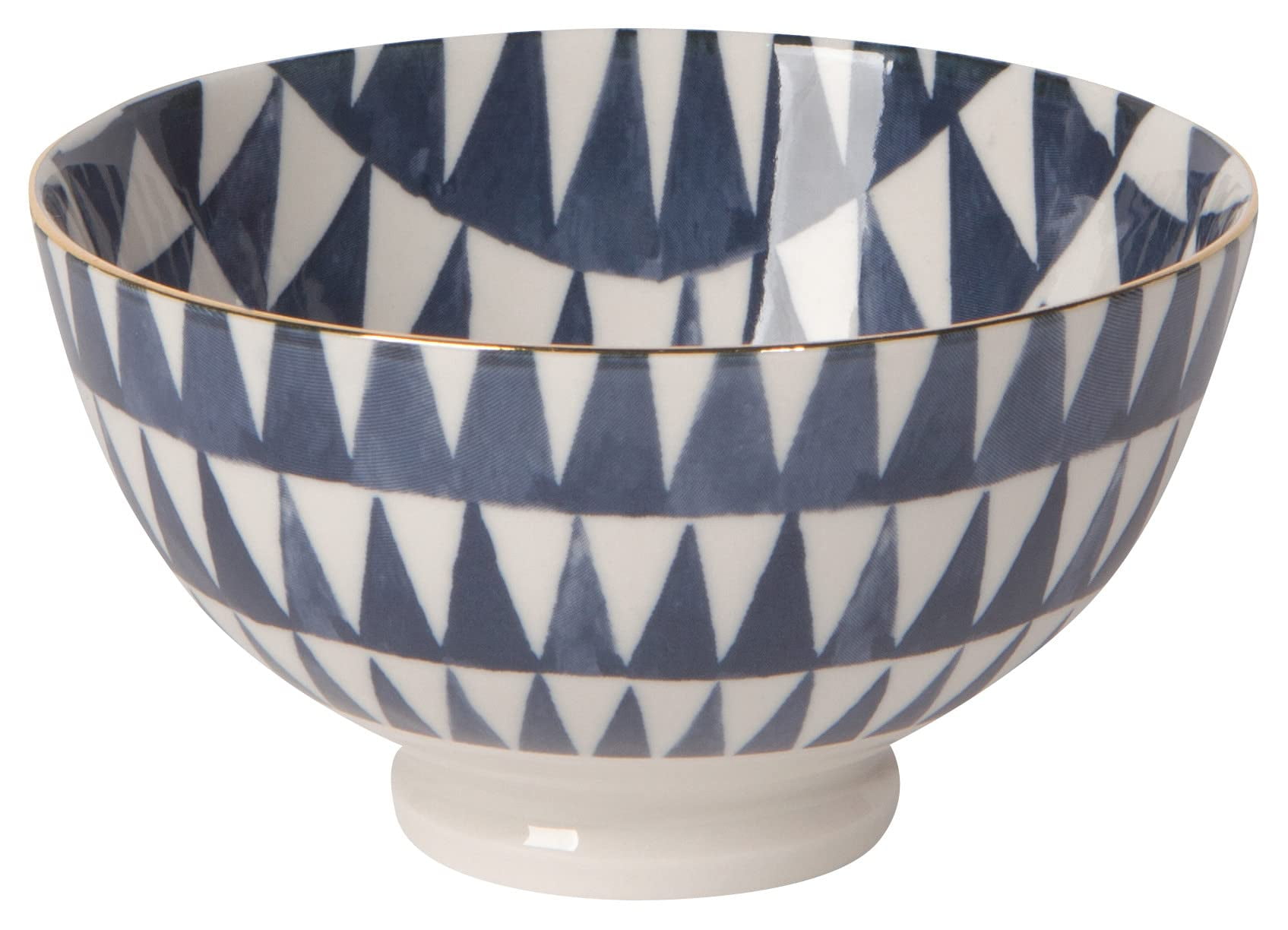 Now Designs Stamped Bowls with Metallic Rims, 10 Ounce Capacity, Set of ...