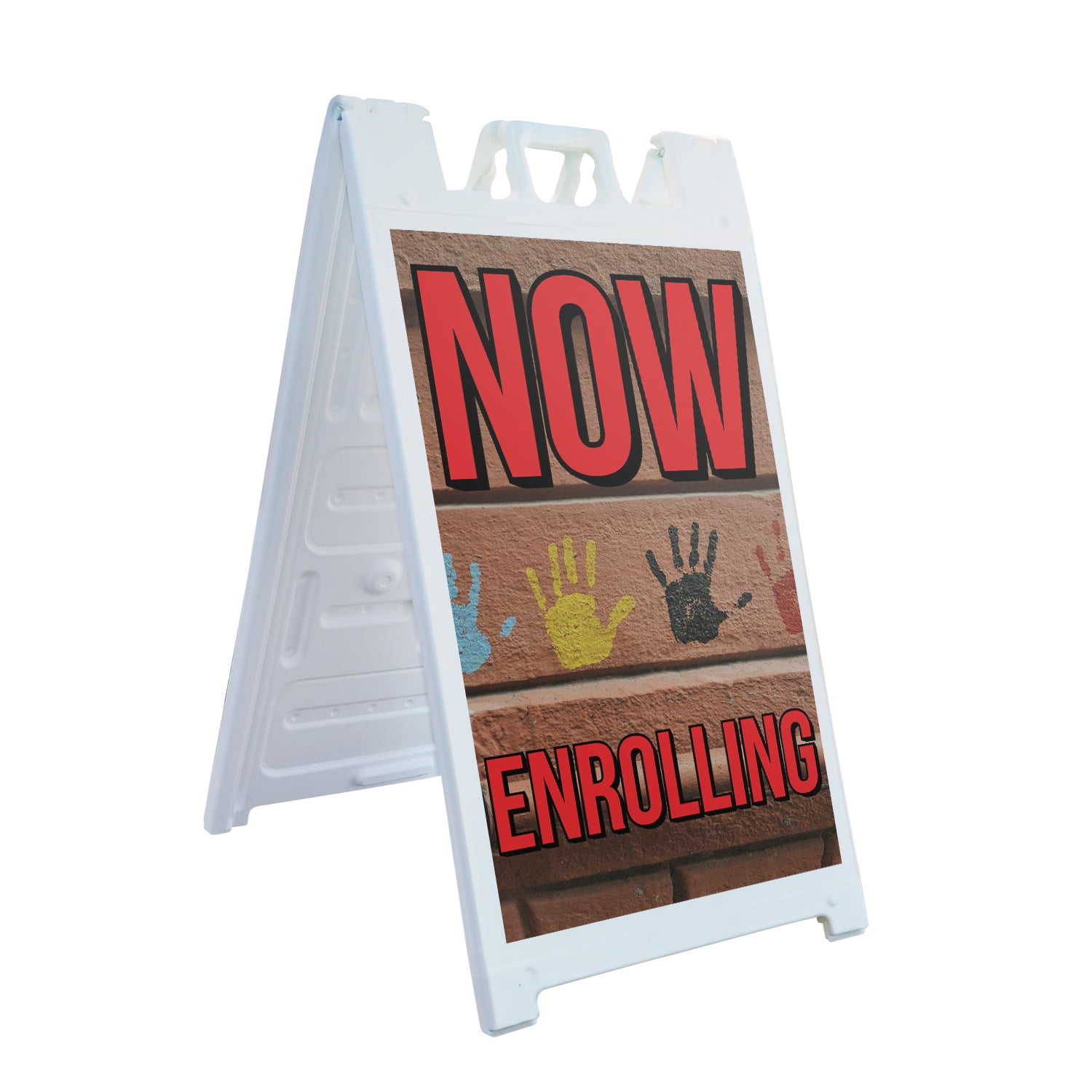 Now Enrolling 24" x 36" Double Sided A-Frame Sidewalk Sign Includes 2 ...